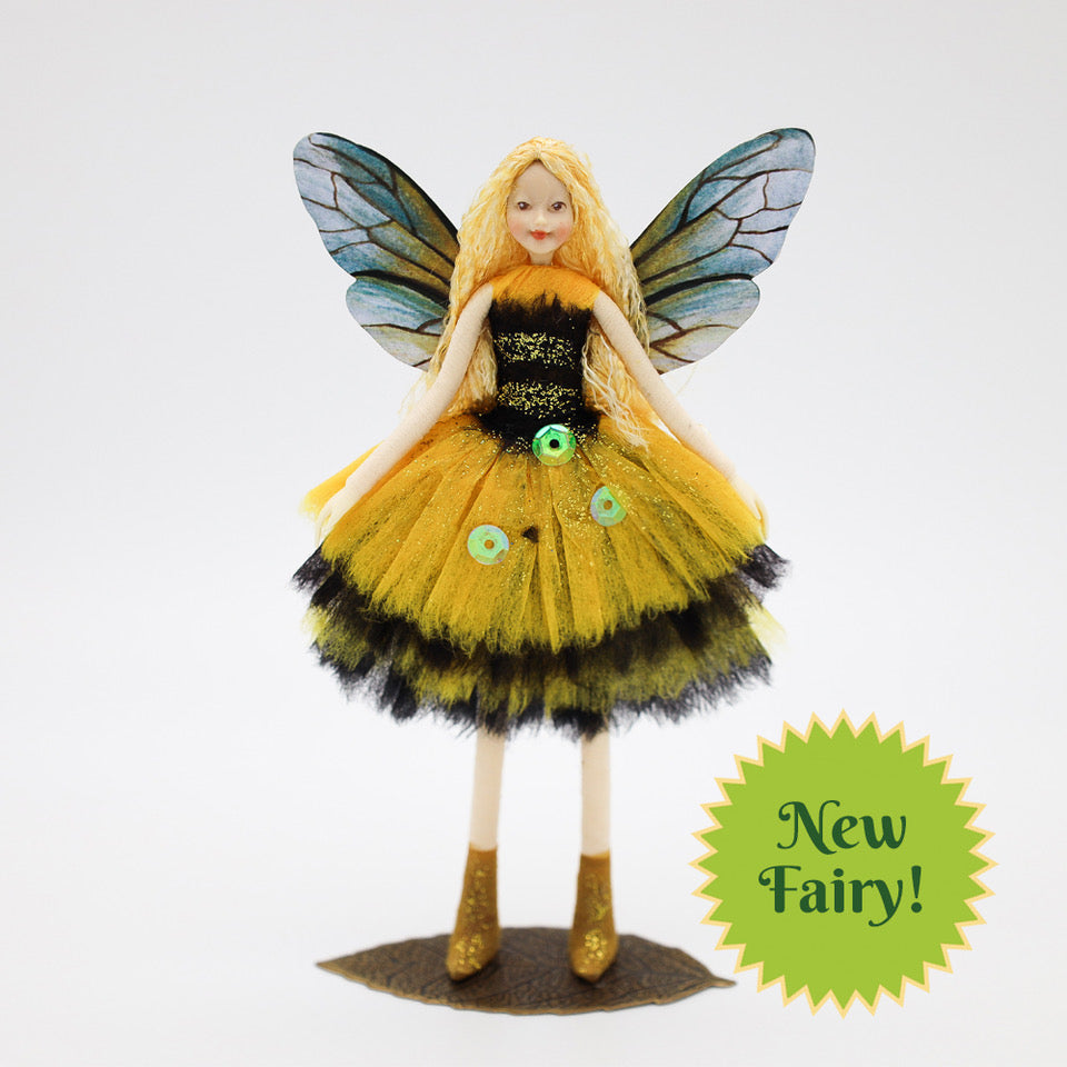 Honey the Bee Keeper Fairy – Posable Collectible Fairy with Magnetic S ...